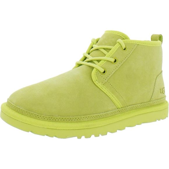 UGG | Shoes | Ugg Womens Neumel Green Suede Shearling Bootie Casual ...